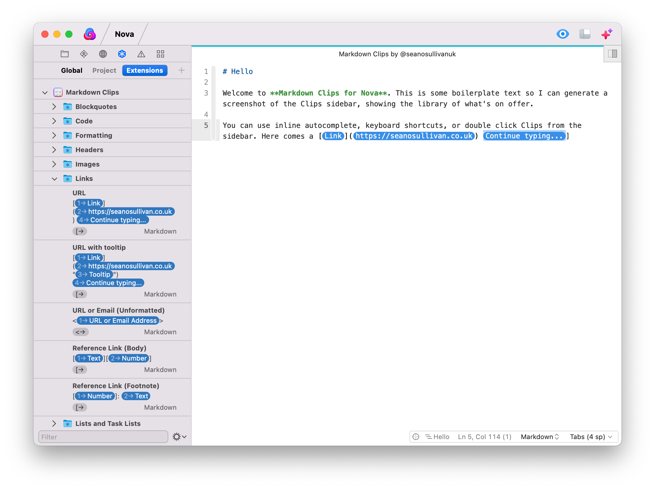 Markdown Clips | Sean O'Sullivan